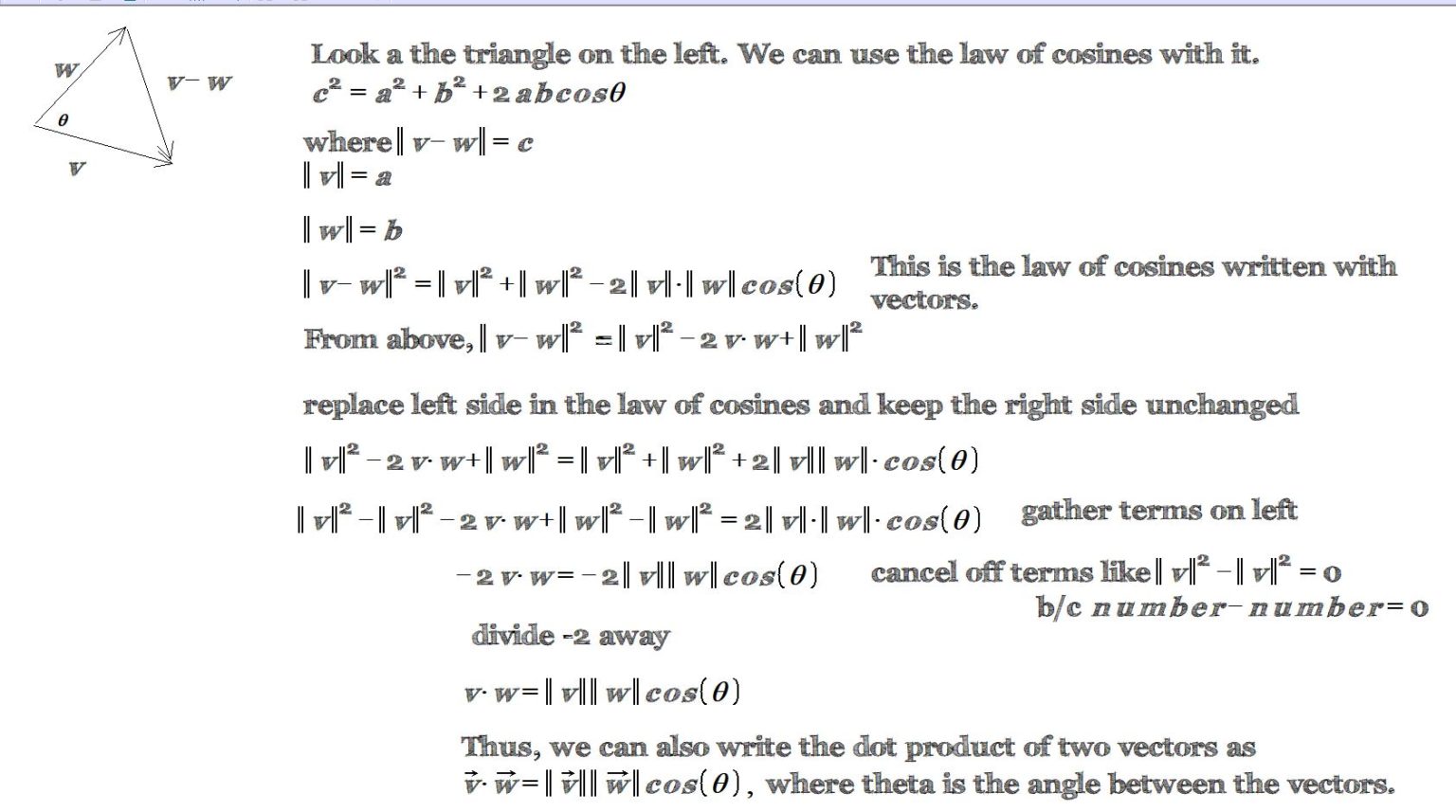 dot product definition and properties | Calculus Coaches dot product definition and properties | Calculus Coaches